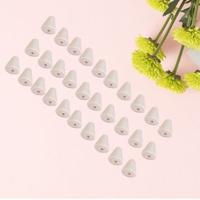 50pcs Wooden Beads Lovely Cone Shape Beads DIY Handmade Jewelry ...