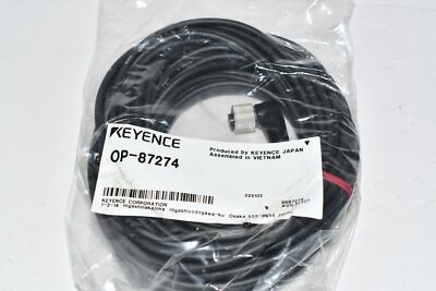 NEW Keyence OP-87274 CABLE PVC 10 METER LENGTH CONNECTOR CABLE M12 | eBay