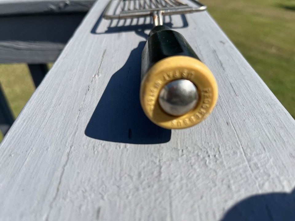 Vintage Progressus Italy Tomato Slicer 11.5" BLACK YELLOW Handle | eBay