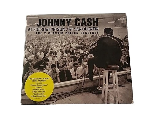 Johnny Cash Folsom Prison and San Quentin Concerts 2 CD Set 36 Tracks ...