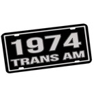 1974 Pontiac Firebird Trans Am Muscle Car Aluminum License Plate - Four ...