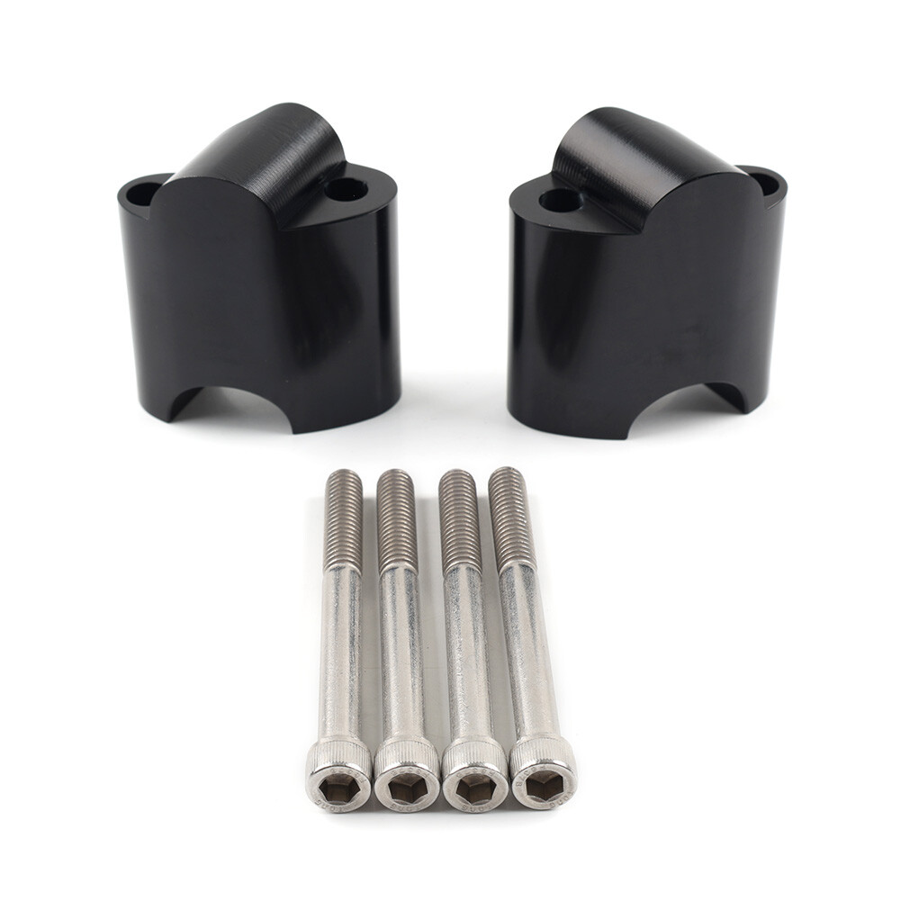 2'' Handlebar Risers Mount Extension Kit Black For Harley Sportster 48 ...