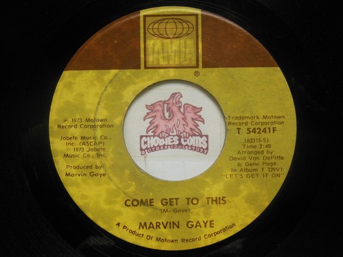 Marvin Gaye – Come Get To This / Distant Lover, 45 RPM G+ (9J) | eBay