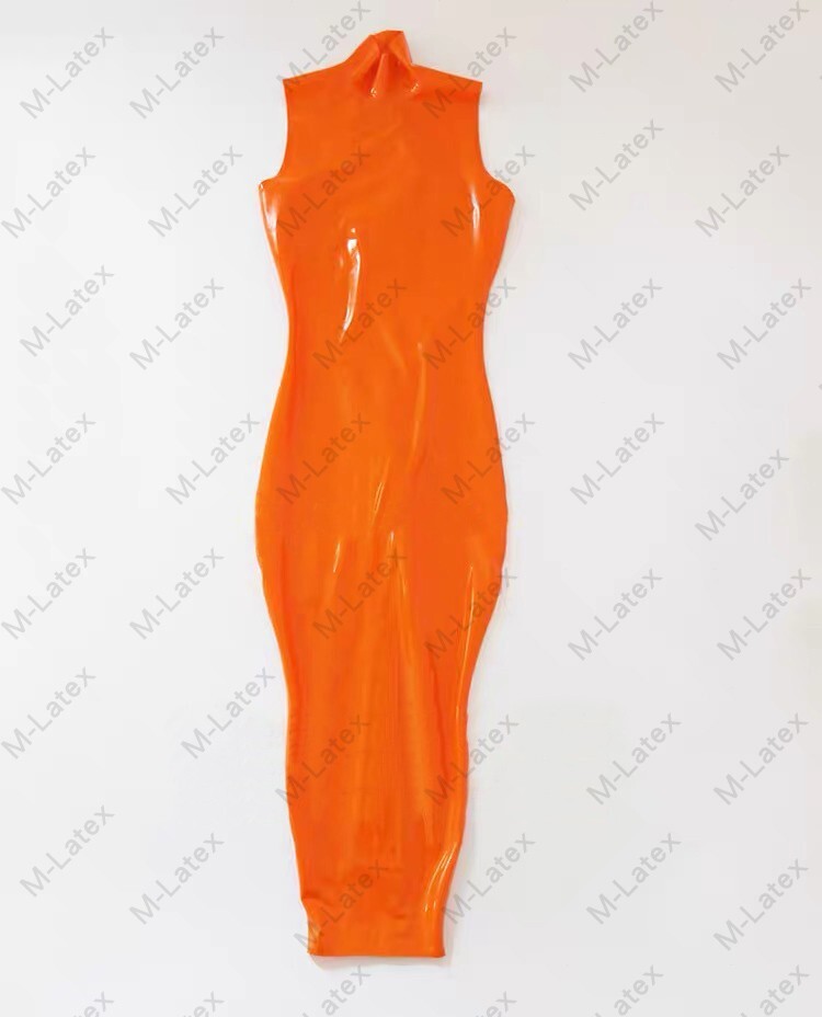840b Latex Rubber Gummi arm binder long Dress One-piece Skirt ...