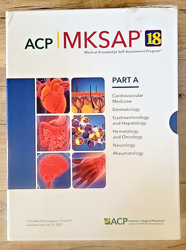 ACP MKSAP 18 Part A Complete Set Medical Knowledge Self Assessment ...