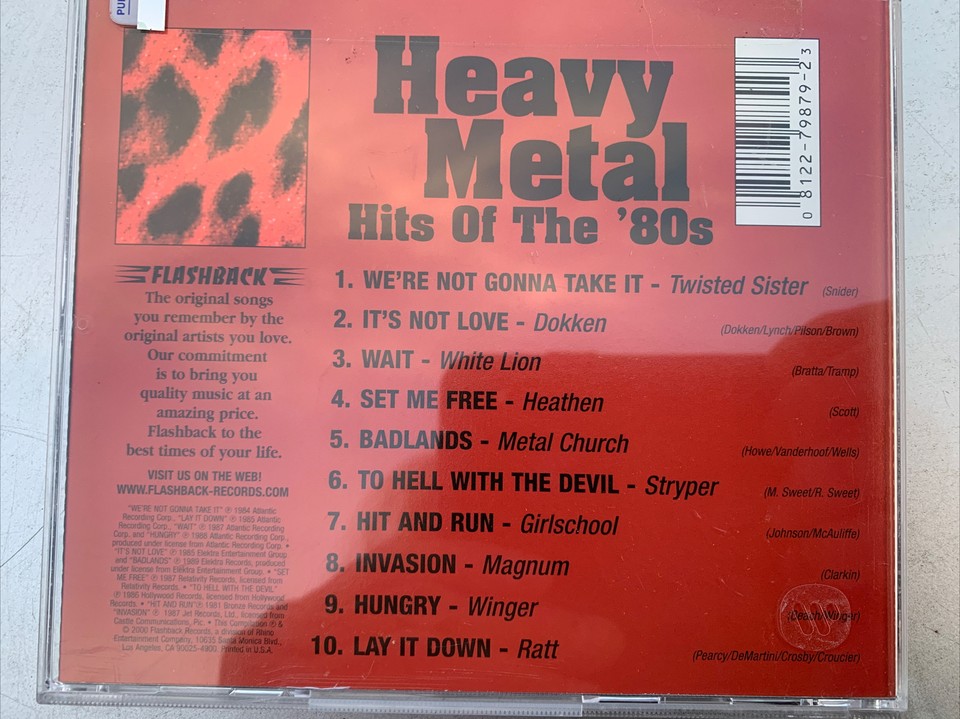 Heavy Metal: Hits of the 80's (Audio CD) Original Artists 81227987923| eBay