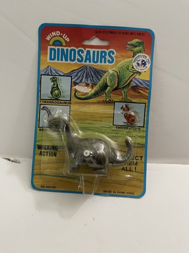 Vintage 1980s Wind Up Dinosaur Toy New sealed Brontosaurus | eBay