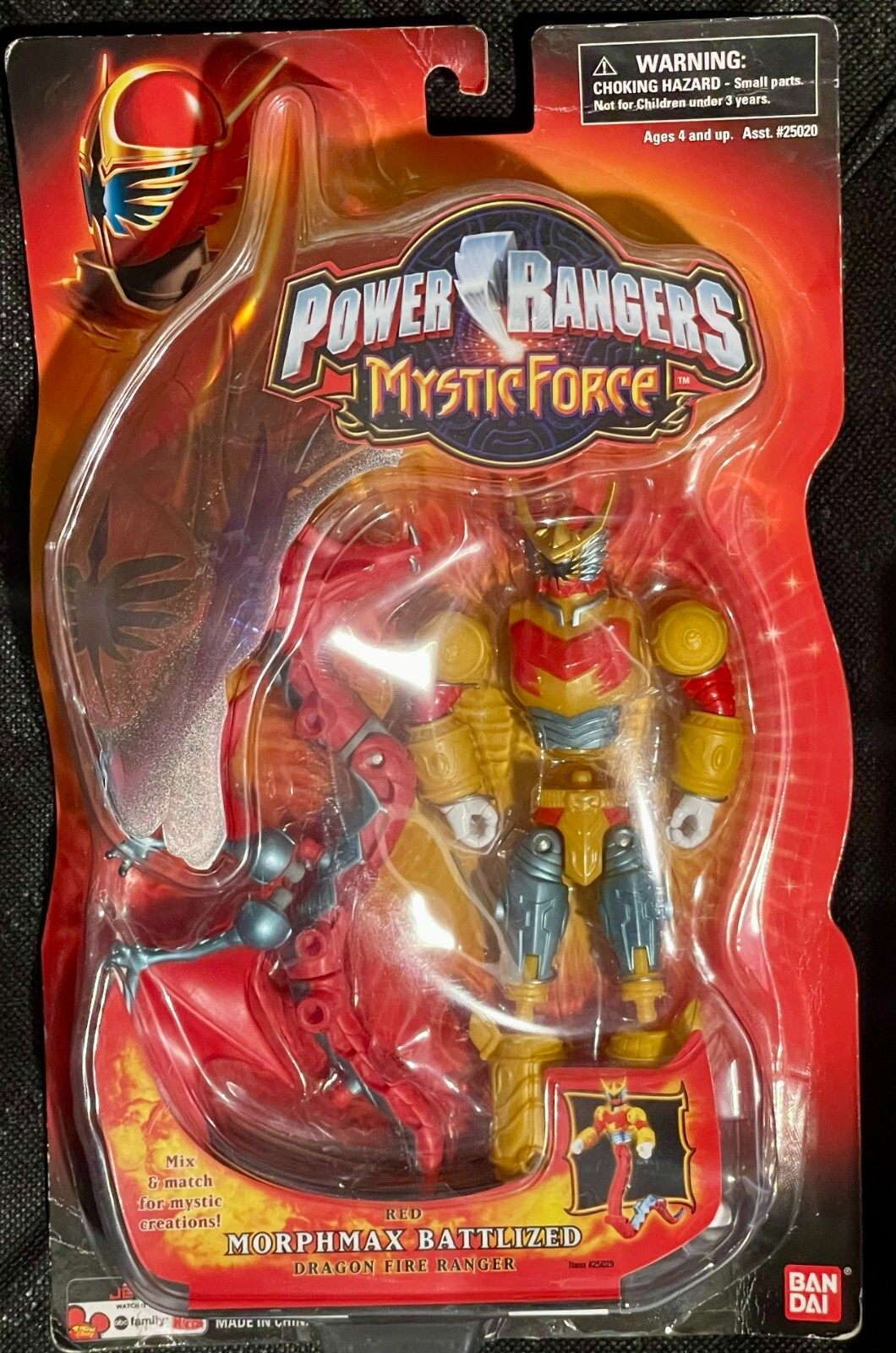 BanDai Power Rangers Mystic Force Red Morphmax Battlized Dragon Fire ...