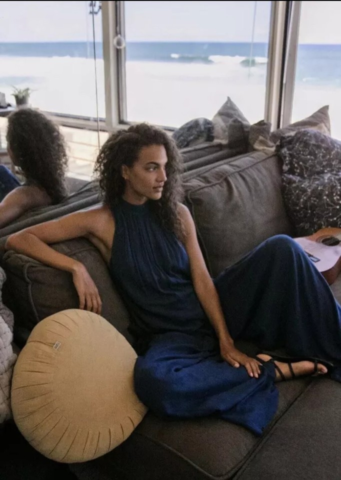 NWT Deep End Jumpsuit Halter Size Large Free People | eBay