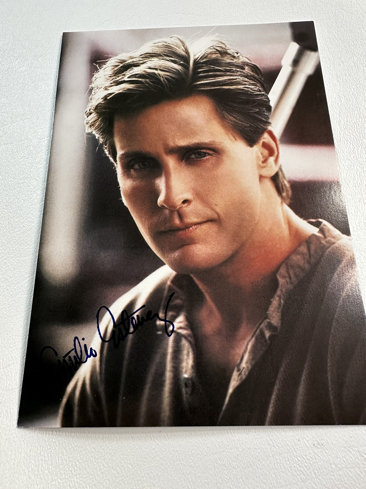 Emilio Estevez - Signed Color Photo Autograph Reprint Actor EUC | eBay