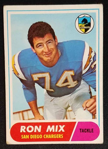 1968 Topps #89 Ron Mix San Diego Chargers (HOF) VG (small crease) | eBay