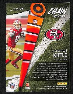 2021 Contenders George Kittle #CM-GKI Chain Movers Football Card 49ers ...