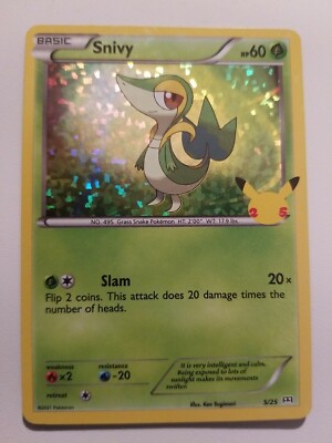 2021 Pokémon SNIVY HOLO CARD McDonalds Happy Meal Toy 🔥🔥 | eBay