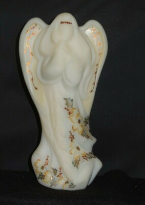 Fenton Art Glass Limited Edition Hand Painted Radiant Angel Figurine | eBay