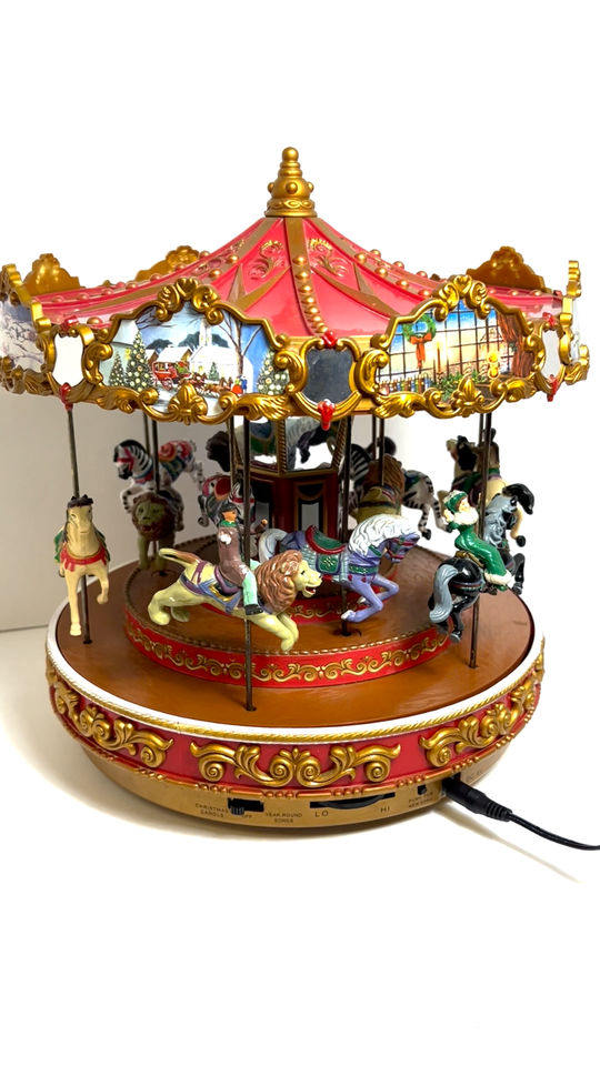 VINTAGE MR. CHRISTMAS 9" TRIPLE DECKER REGAL CAROUSEL (MULTICOLORED) | eBay