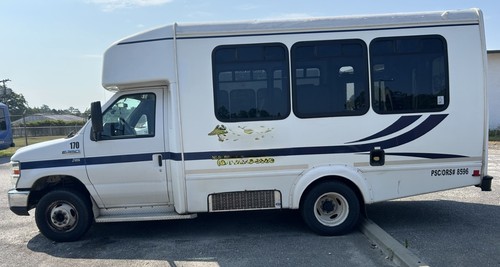 2013 FORD E350 SHUTTLE BUS with Braun Wheelchair Lift *used* good ...