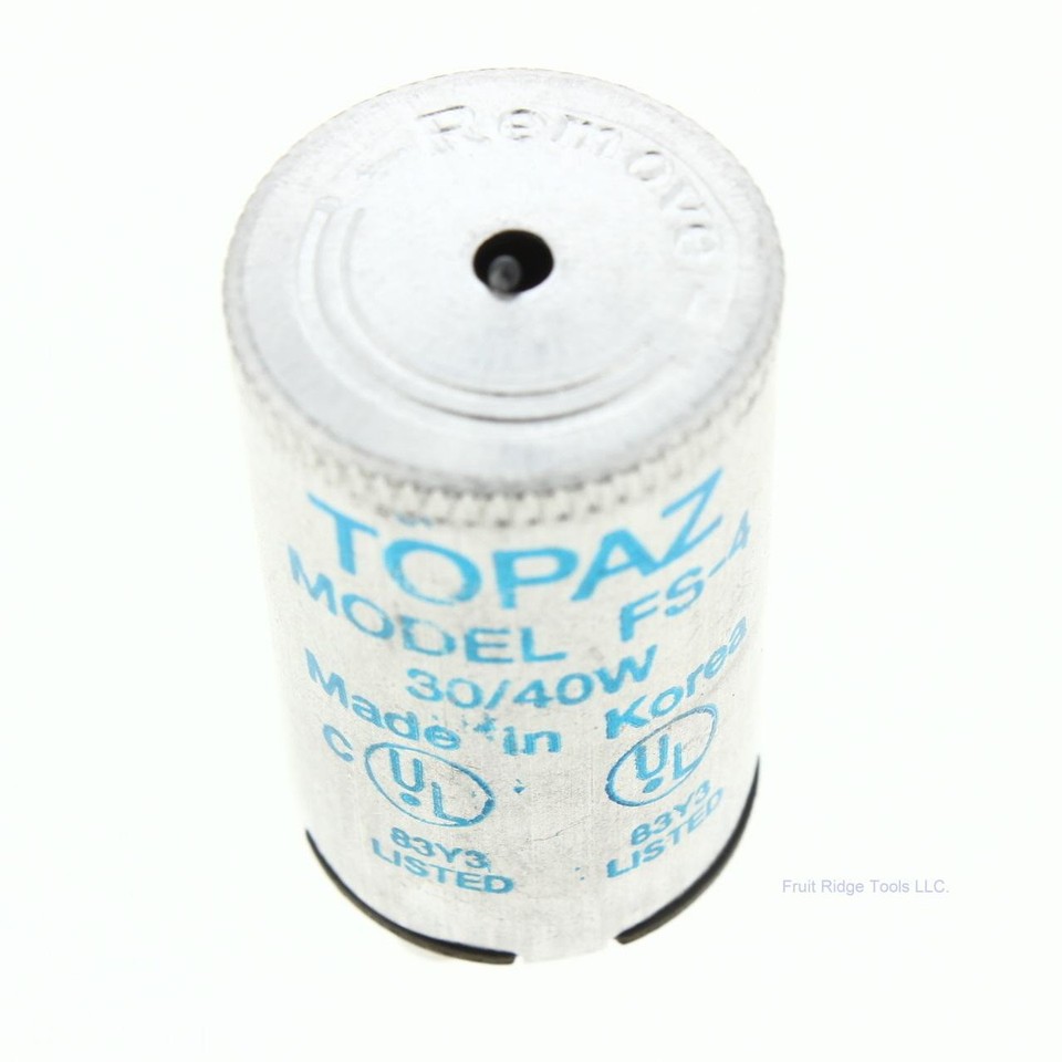 Cooper 45FS4 Flourescent Light Starters FS-4 Condenser Type 30W 40W ...