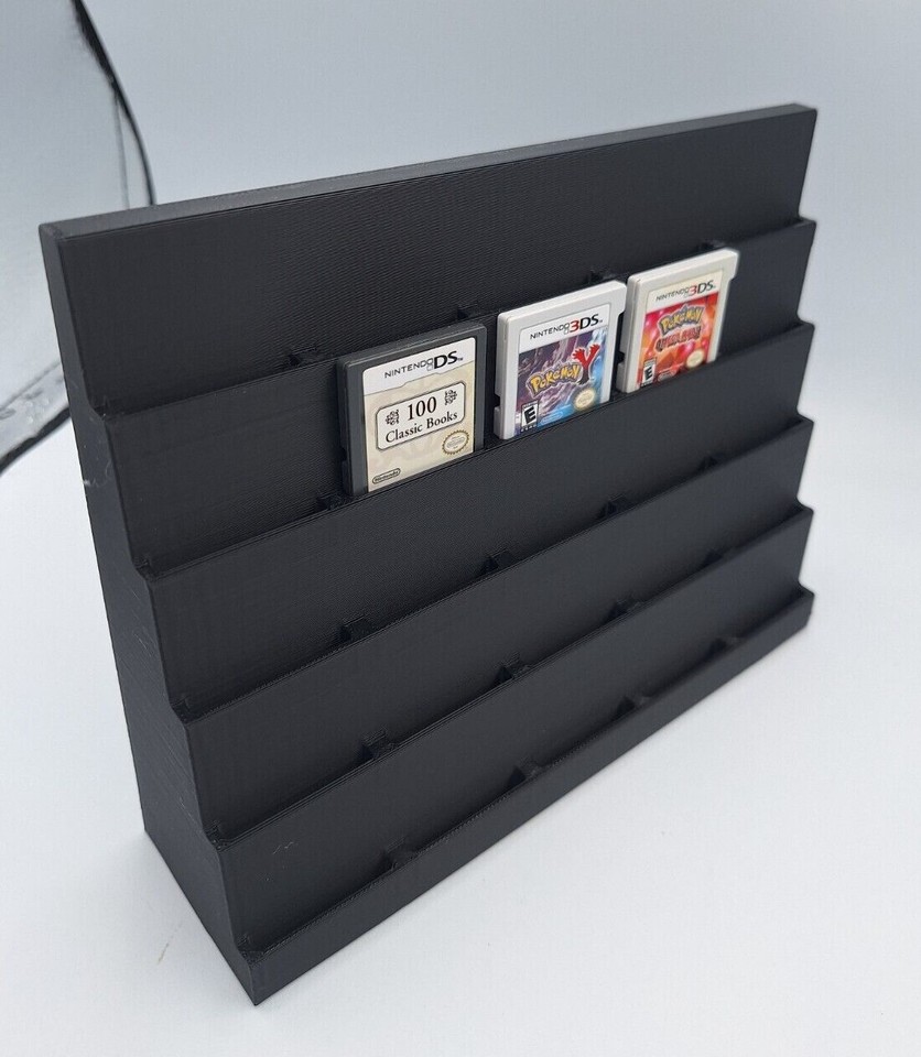 Nintendo DS, 3DS Cartridge Display Stand, Tiered, 25 Slots, 3D Printed ...