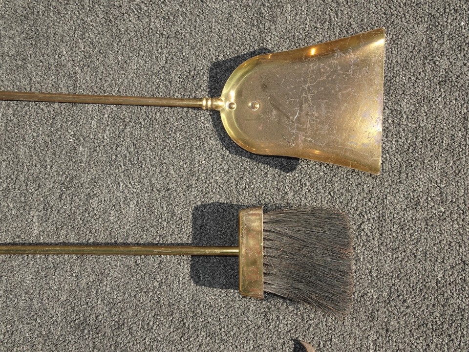 Vintage French Country Gold Fireplace Tools w 4 Tools | eBay