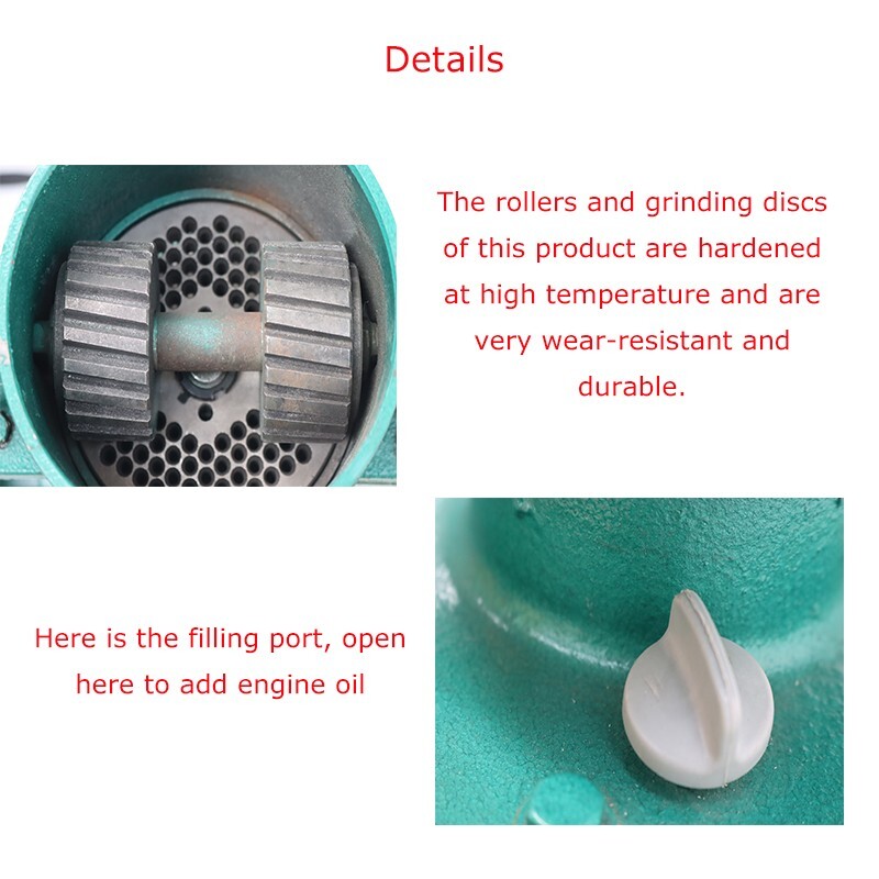 Farm Animal Chicken Feed Pellet Mill Machine 220V Press Pelletizer 8mm ...