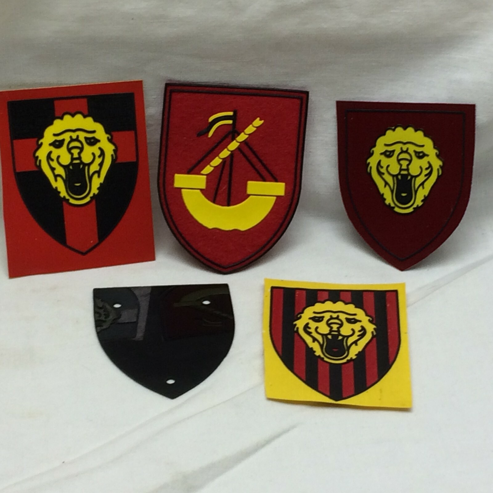 Belgium Military Patch Badge lot 5 pc Army Lion Ship Felt Plastic Back ...