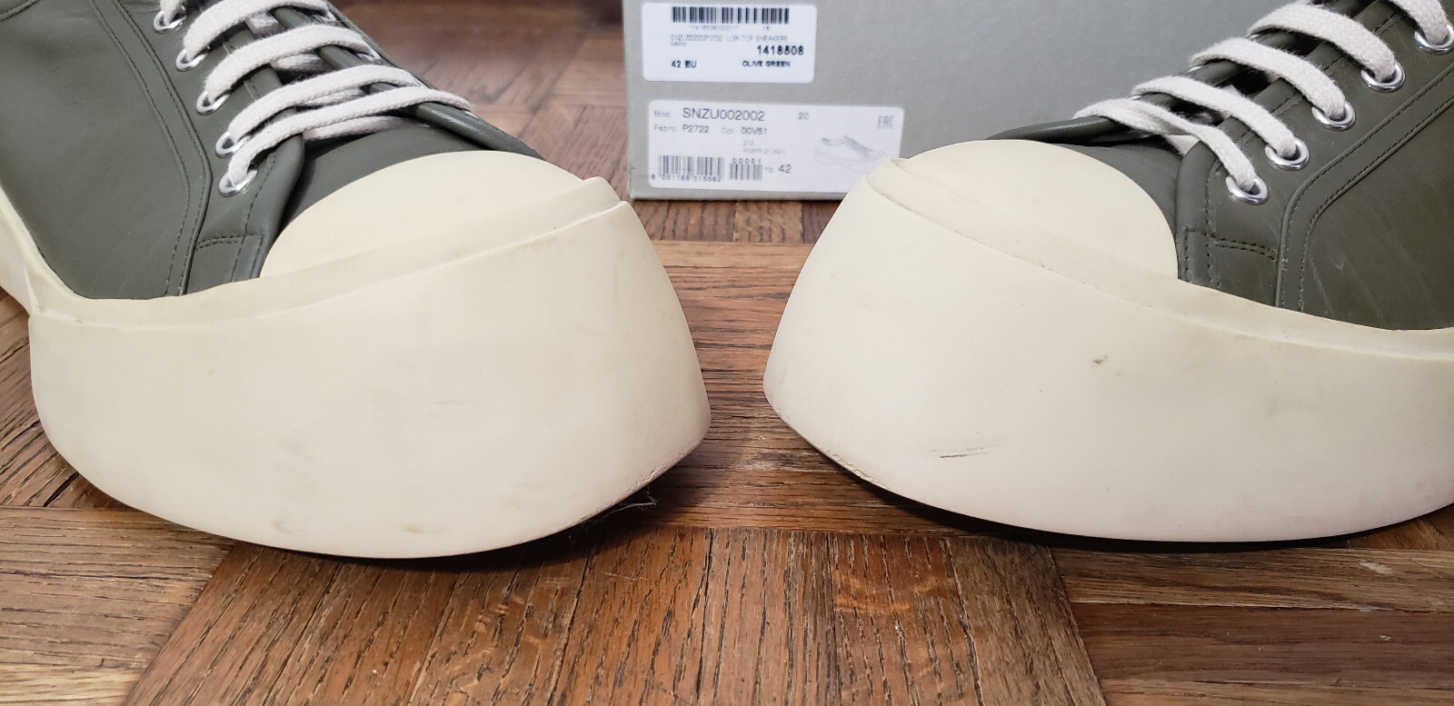 Marni FW21 Pablo Leather Sneakers with chunky platform sole - Mens 9 EU ...