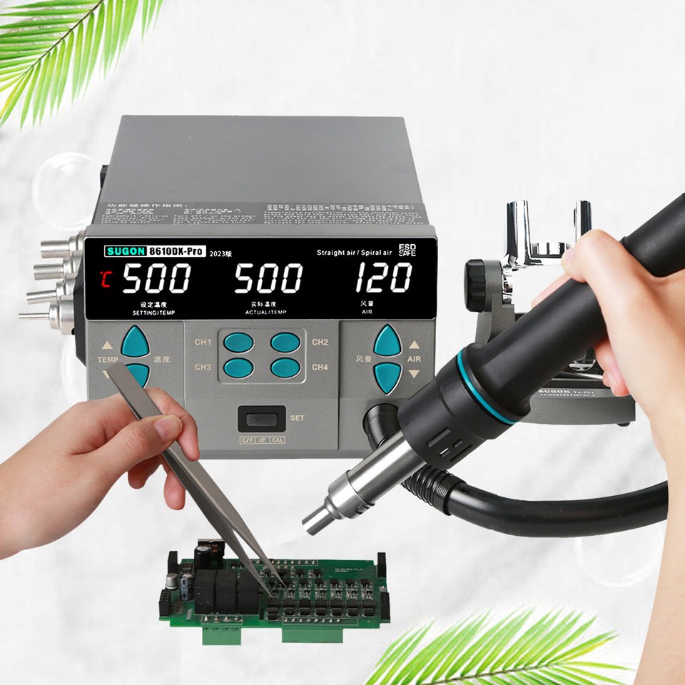 Hot Air Gun Station BGA Rework Station for SUGON Cellphone CPU 8610DX ...