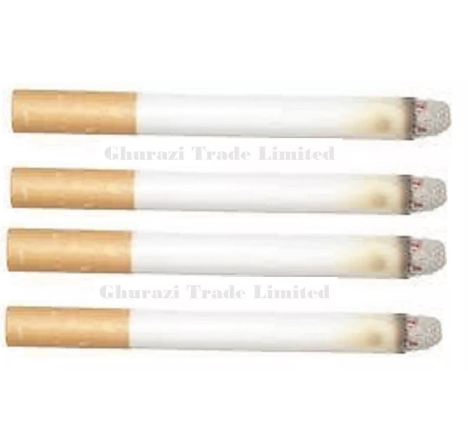 4x Fake Cigarettes Smoking Effects Lit Theatrical Stage Prop Novelty ...