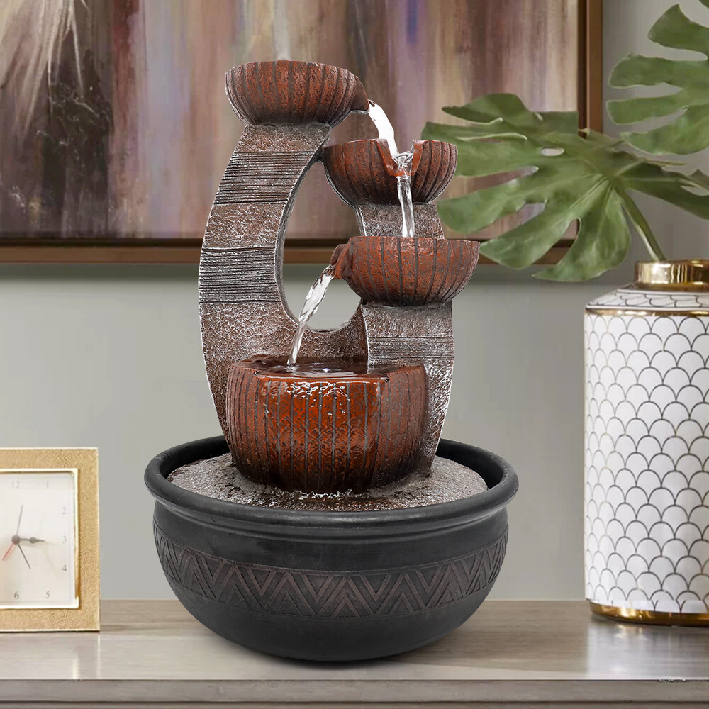 Tabletop Waterfalls For Homes Table Top Indoor Outdoor Buddha Water