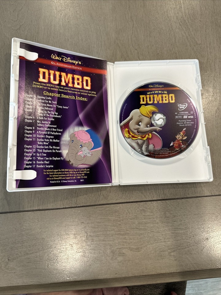 Dumbo (60th Anniversary Edition) [DVD] - Animation,Drama,Family ...