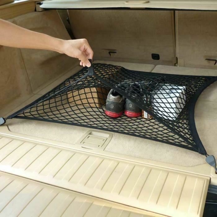 2x Nylon Car Trunk Rear Cargo Organizer Storage Elastic Mesh Net Holder ...