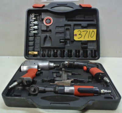 3 pcs Husky Pneumatic Tool Set 1) Impact 1) Rachet 1) IFT545 Iron Force ...