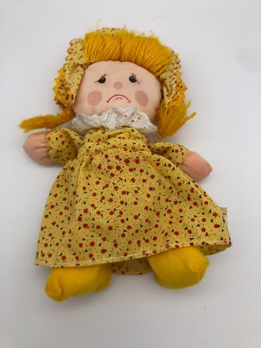 Vintage Dan Dee Imports Happy Sad Rag Doll Yellow Hair Two Face Cloth ...