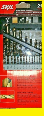 SKIL 21-Piece Set High-Speed Steel Twist Drill Bit Set | eBay