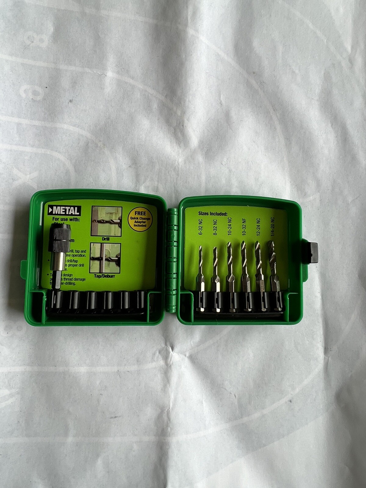 Greenlee Drill & Tap Bit Set, 6-Piece 783310176206| eBay