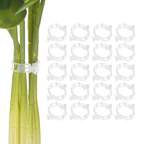 200-Pack Tomato Clips, 0.98Inch/25mm Plastic Plant Support Clips [White ...