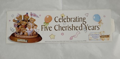 Cherished Teddies 5 Year Anniversary Sticker. NEW. CRT391 | eBay
