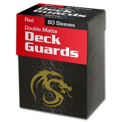 BCW Double Matte RED Deck Guard 80 Sleeve Protectors Yu-Gi-Oh! Magic ...