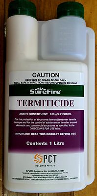 Termiticide 1 Litre 100g/L Fipronil Termite Spray White Ant Poison ...