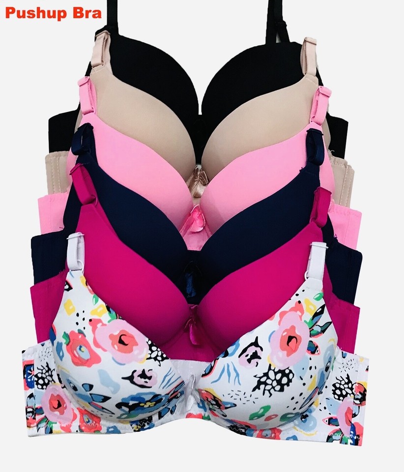 3/6 Bras Women's Max Lift Extreme Push-ups Bra Add 2 Cup Push up 9902 Lot 32-40C | eBay