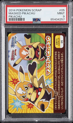2014 POKEMON SCRAP PIKACHU #05 PIKACHU LIBRE PSA 9 | eBay