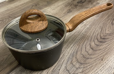 Masterclass Sauce Pan Casserole Glass Lid Premium Cookware 6.5” 1.5 QT ...