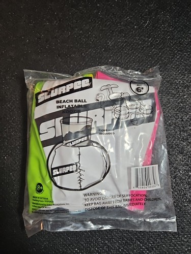 7 Eleven Slurpee Beach Ball Koozie Floating Inflatable Cup Holder ...