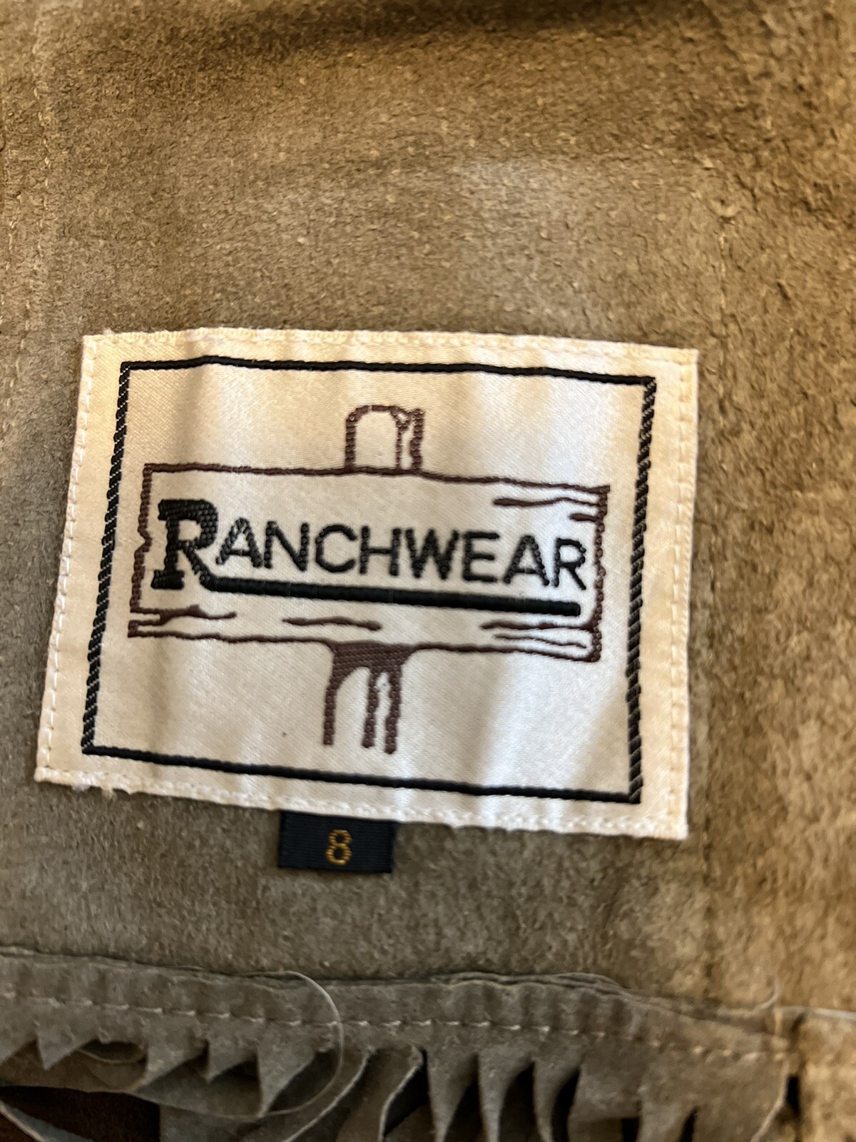 Vintage Kids Ranchwear Suede Leather Jacket with Frin… - Gem