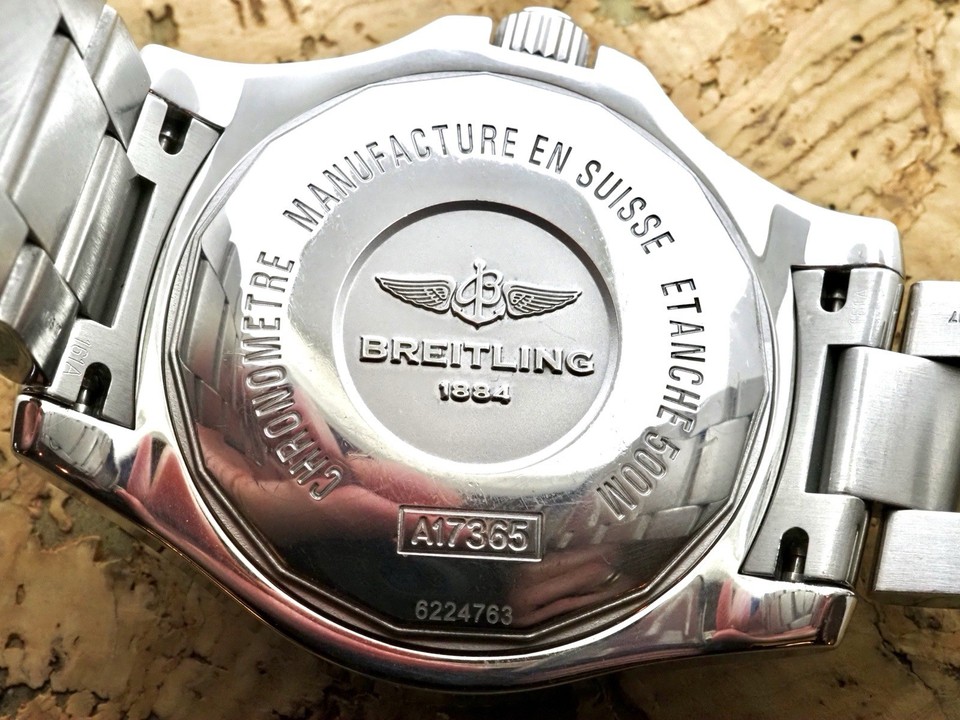 SPORTY & SHARP 42mm STAINLESS BREITLING SUPEROCEAN II AUTOMATIC WATCH (A17365) | eBay