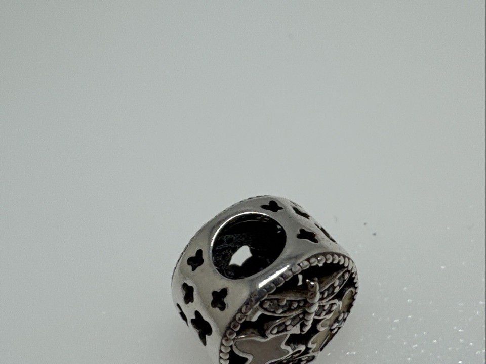 Pandora Moments Springtime - Dragonfly Butterfly Flowers Sterling ...