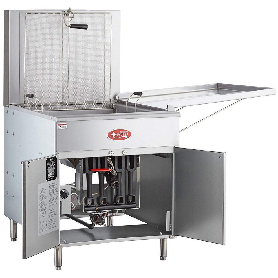 Natural Gas 150-170 lb. Flat Bottom Funnel Cake / Donut Fryer - 120,000 ...