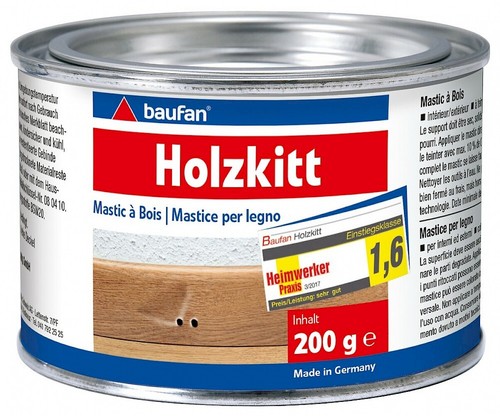 Baufan Wood Putty 200 G Natural, Ready for Use, Pasty, for Indoor and ...
