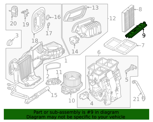 MERCEDES-BENZ A W177 Cabin Air Filter Cover LHD A2478308500 GENUINE for ...