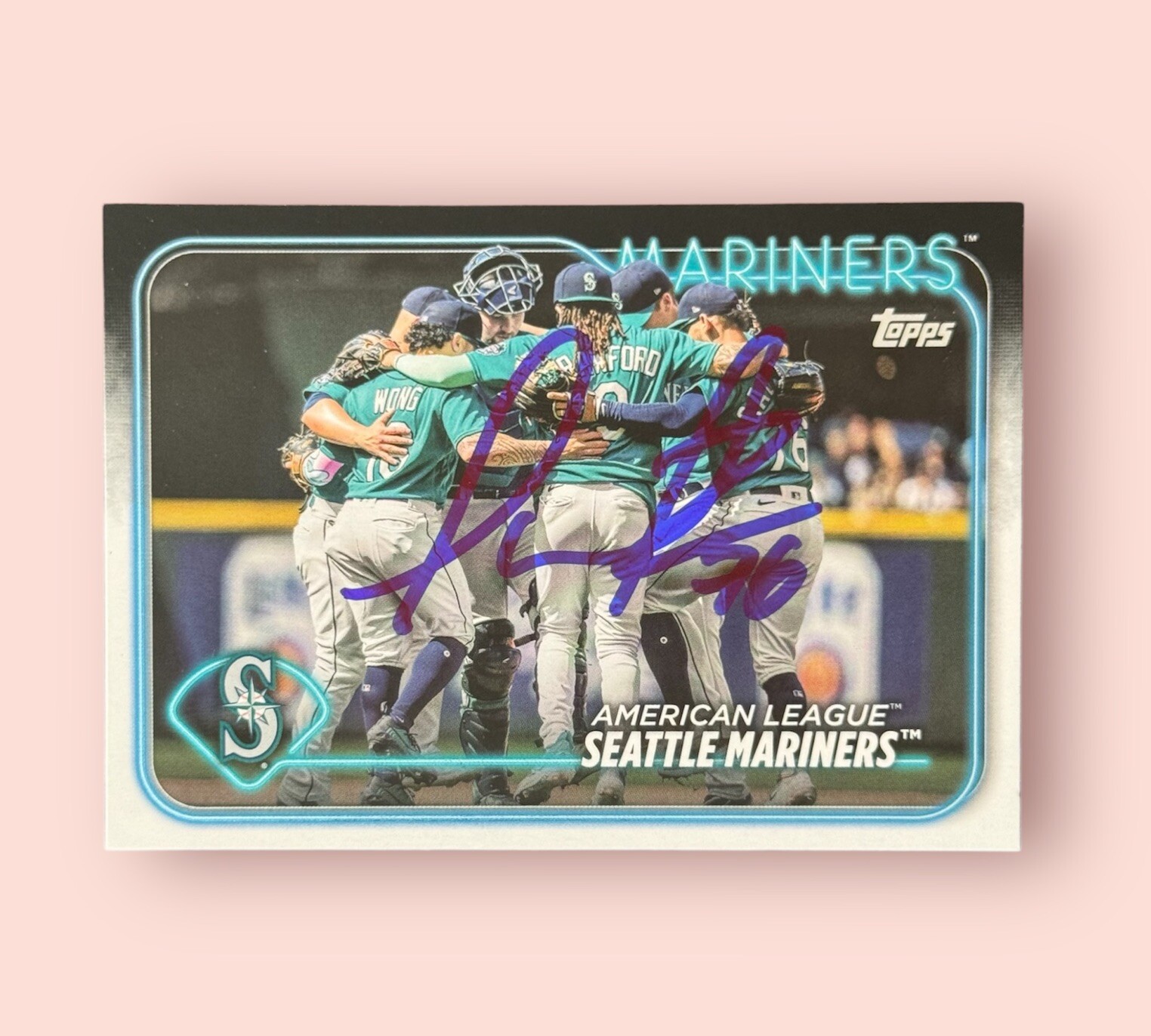 Leo Leonardo Rivas Signed Autographed 2024 Topps Mariners Team Card | eBay